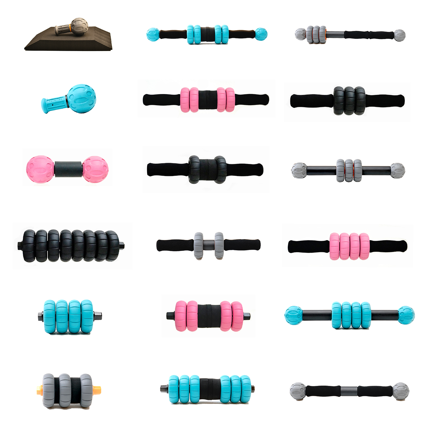 Myofascial release tools | RTPro Total-8 Kit & RT Rolling Block